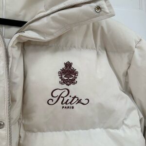Frame Denim | Jackets & Coats | Frame X Ritz Carlton Cream Cropped ...